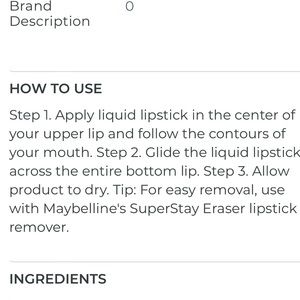 Maybelline | Makeup | Maybelline Superstay Matte Ink Liquid Lipstick 95 ...